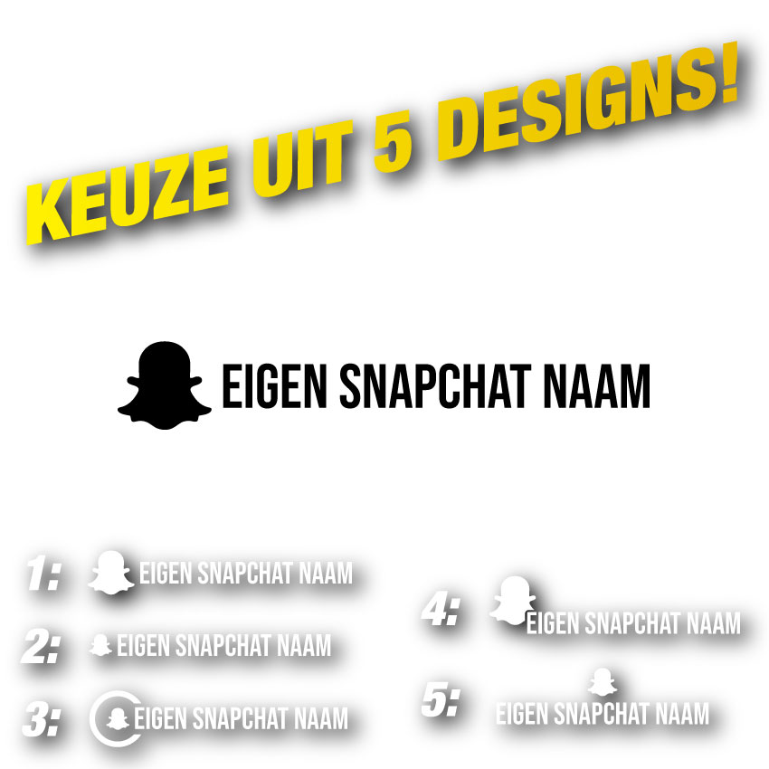 Snapchat sticker - Eigen naam - Plakjestickers
