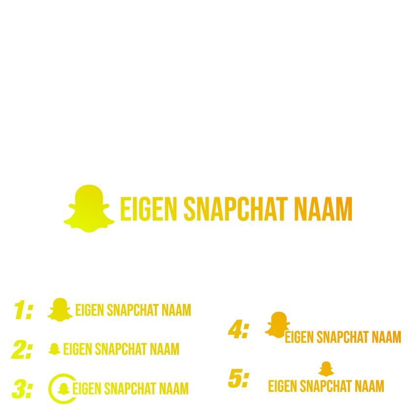 Snapchat sticker - Eigen naam - Plakjestickers